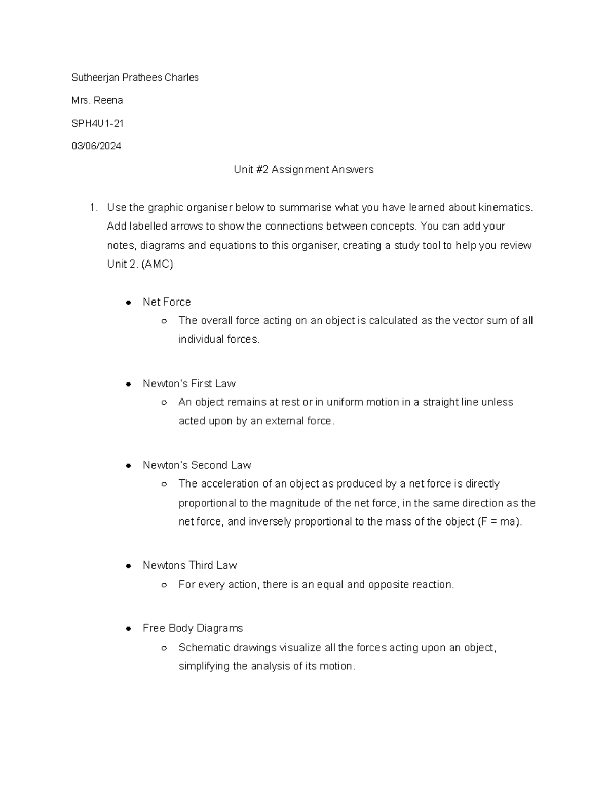 Sutheerjan Prathees Charles - Unit #2 Assignment - Sutheerjan Prathees ...
