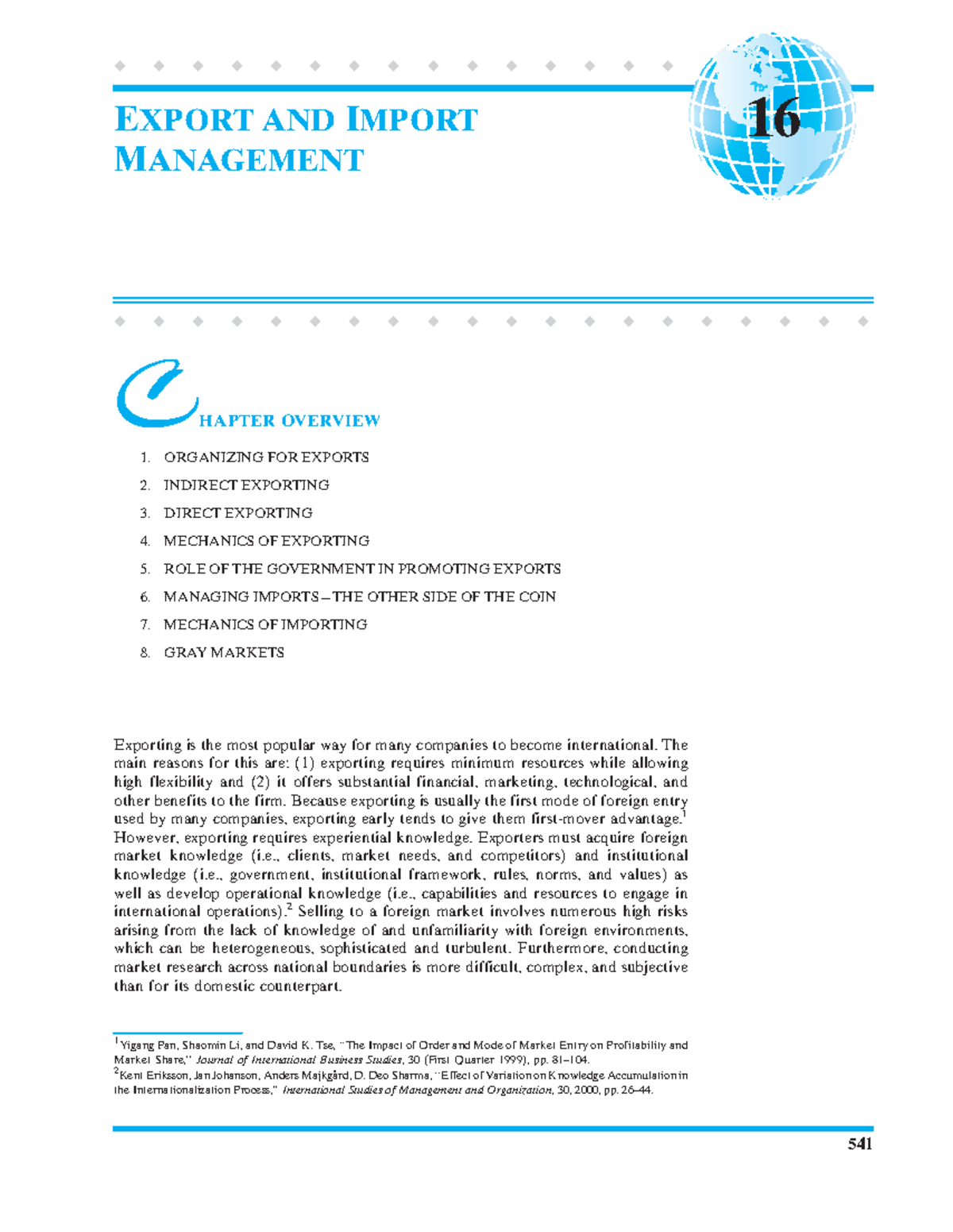 Chapter 16 Export and Import Management - rrrrrrrrrrrrrrr 16 ...