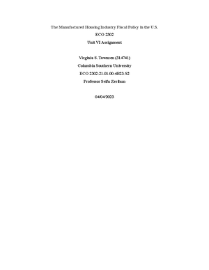 Unit VII Homework - Assignment for Unit VII - Unit VII Homework Chapter ...
