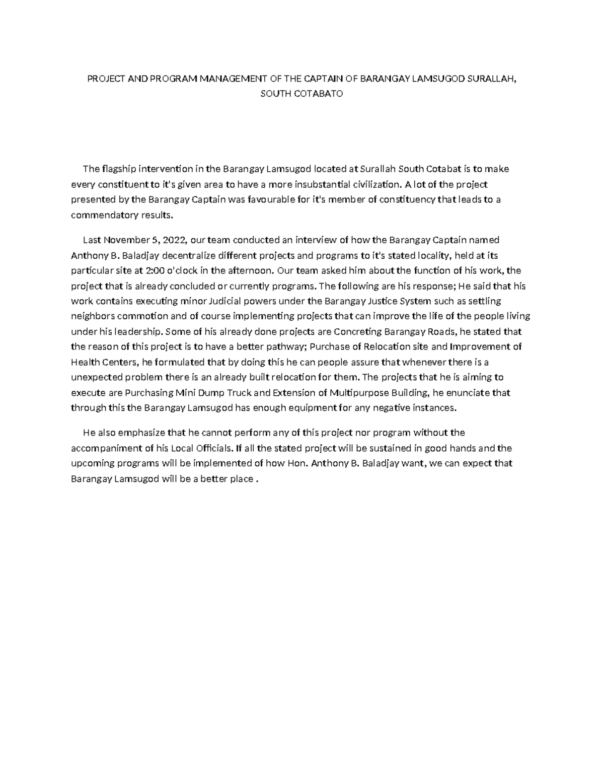 Project AND PRO-WPS Office - PROJECT AND PROGRAM MANAGEMENT OF THE ...
