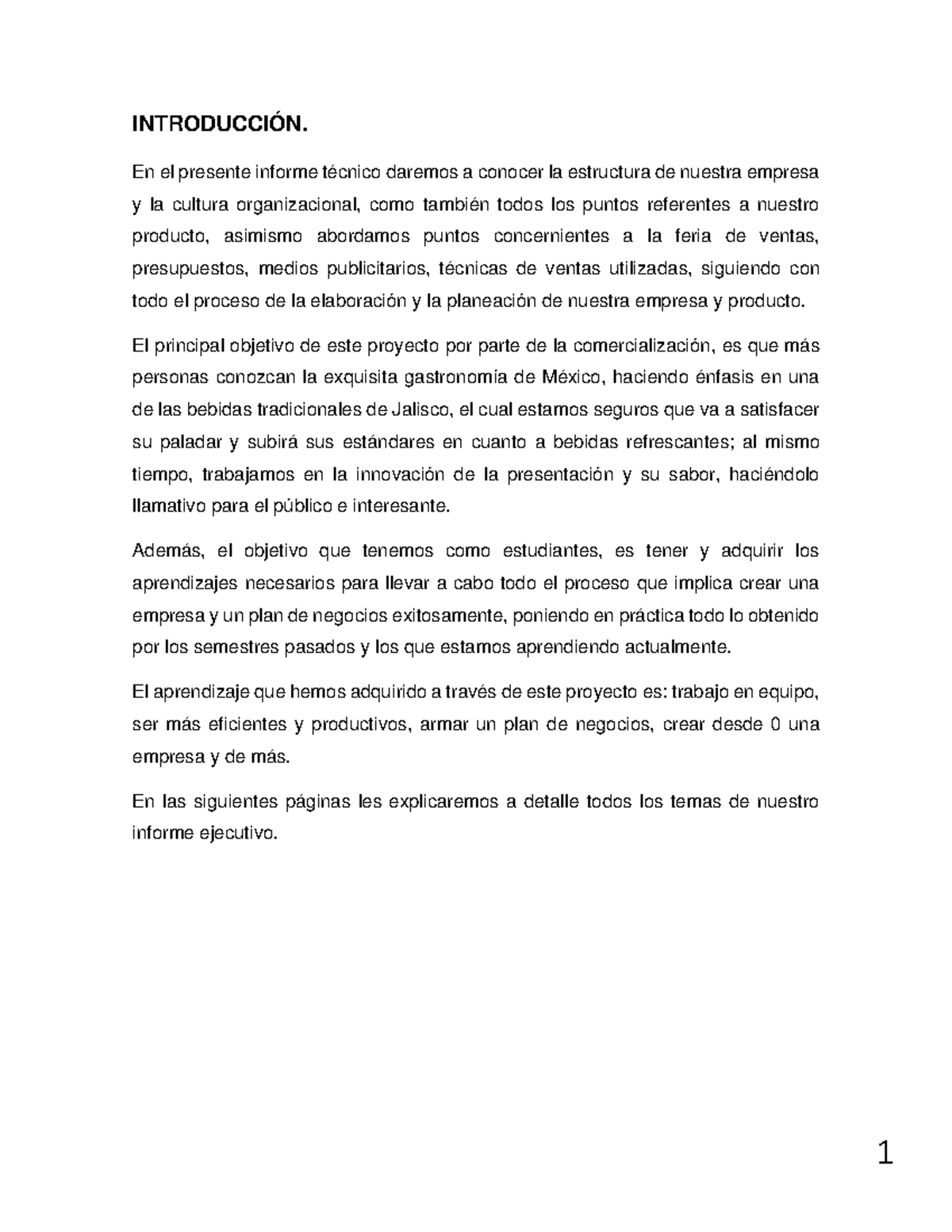 Barrilito - majuino - Proyecto - INTRODUCCIÓN. En el presente informe técnico daremos a conocer ...