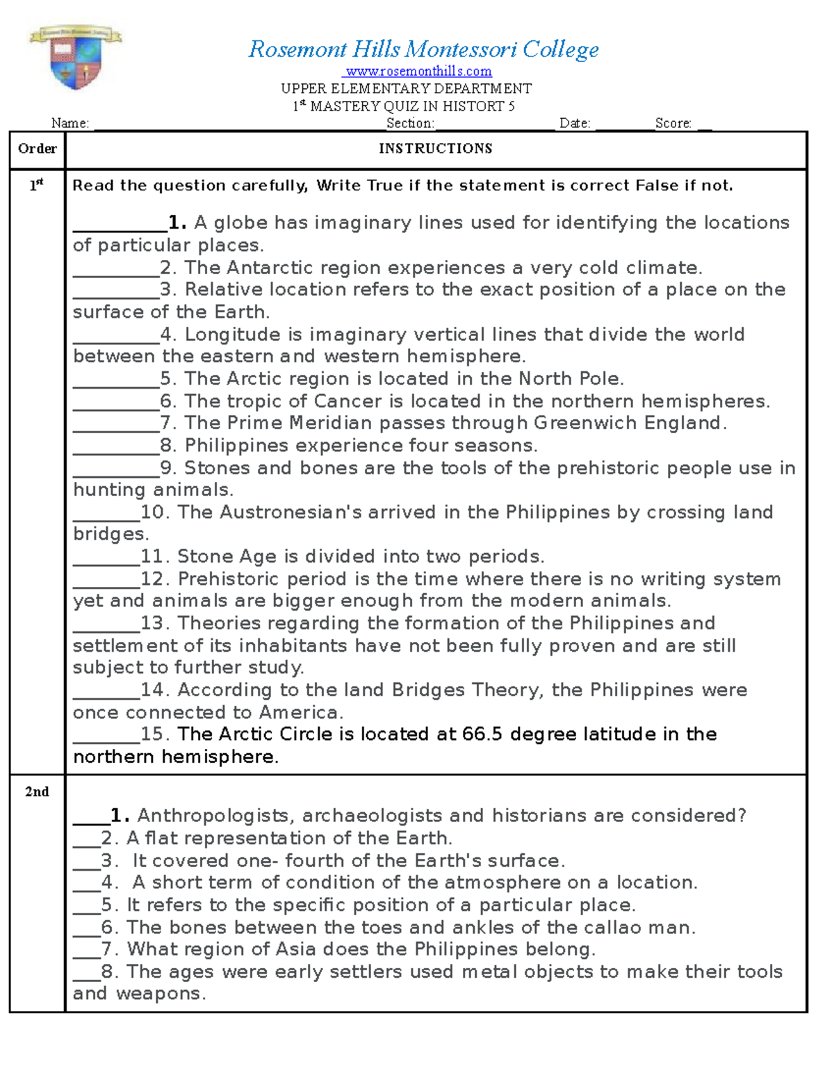 History 5 TQ-MQ1 - Introduction to Computing (LEC) Syllabus | Page 2 of ...