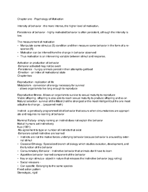Motivational psychology classnotes - ?NOTES 10: Goal Striving Stage in ...