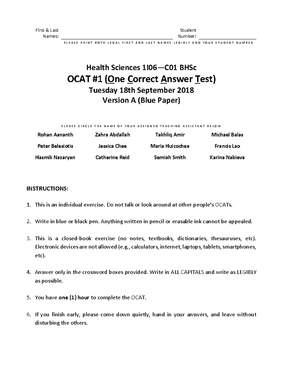 Practice OCAT 2018-1019 - Warning: TT: undefined function: 32 Warning: TT: undefined function ...