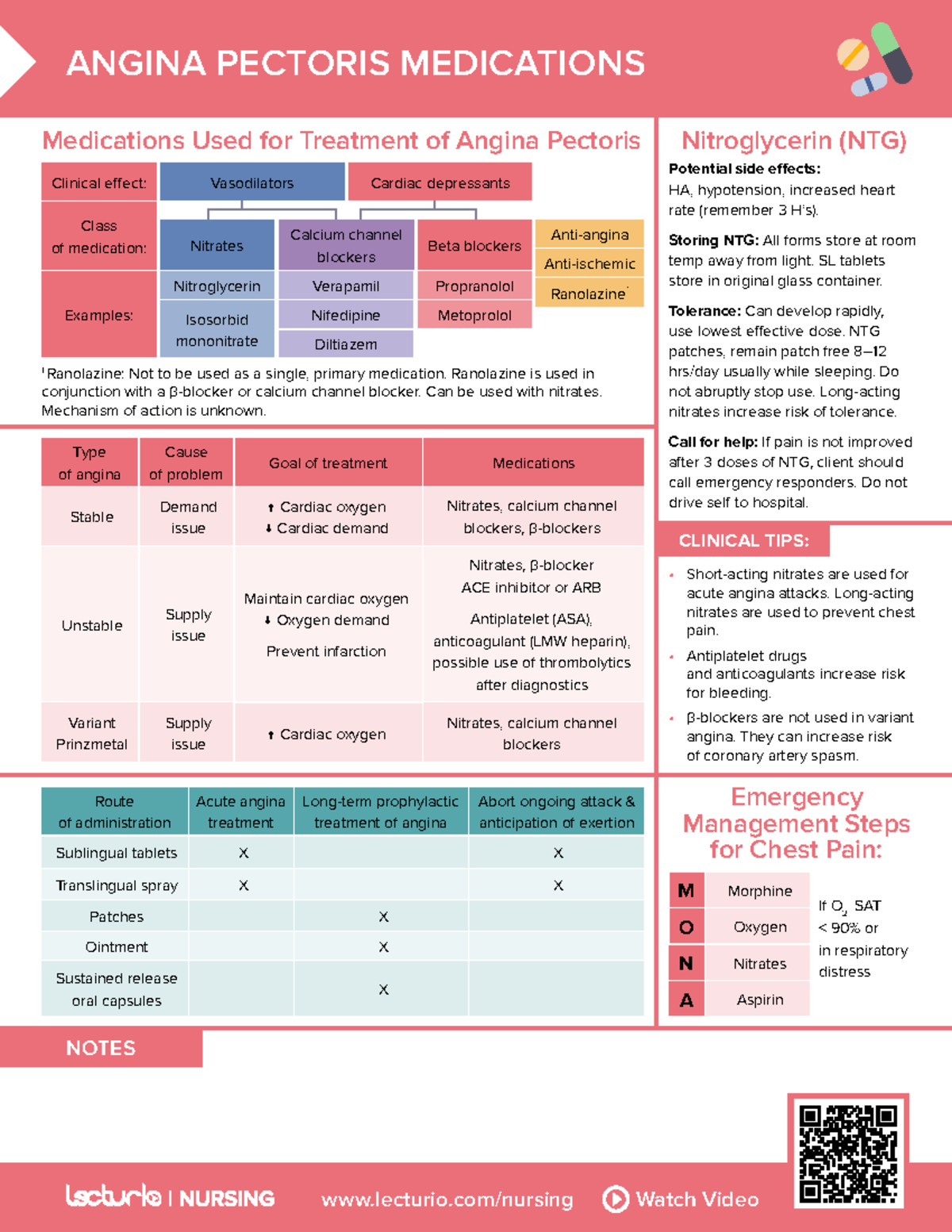 Nursing CS Angina-Pectoris-medications 03 - lecturio/nursing Watch ...