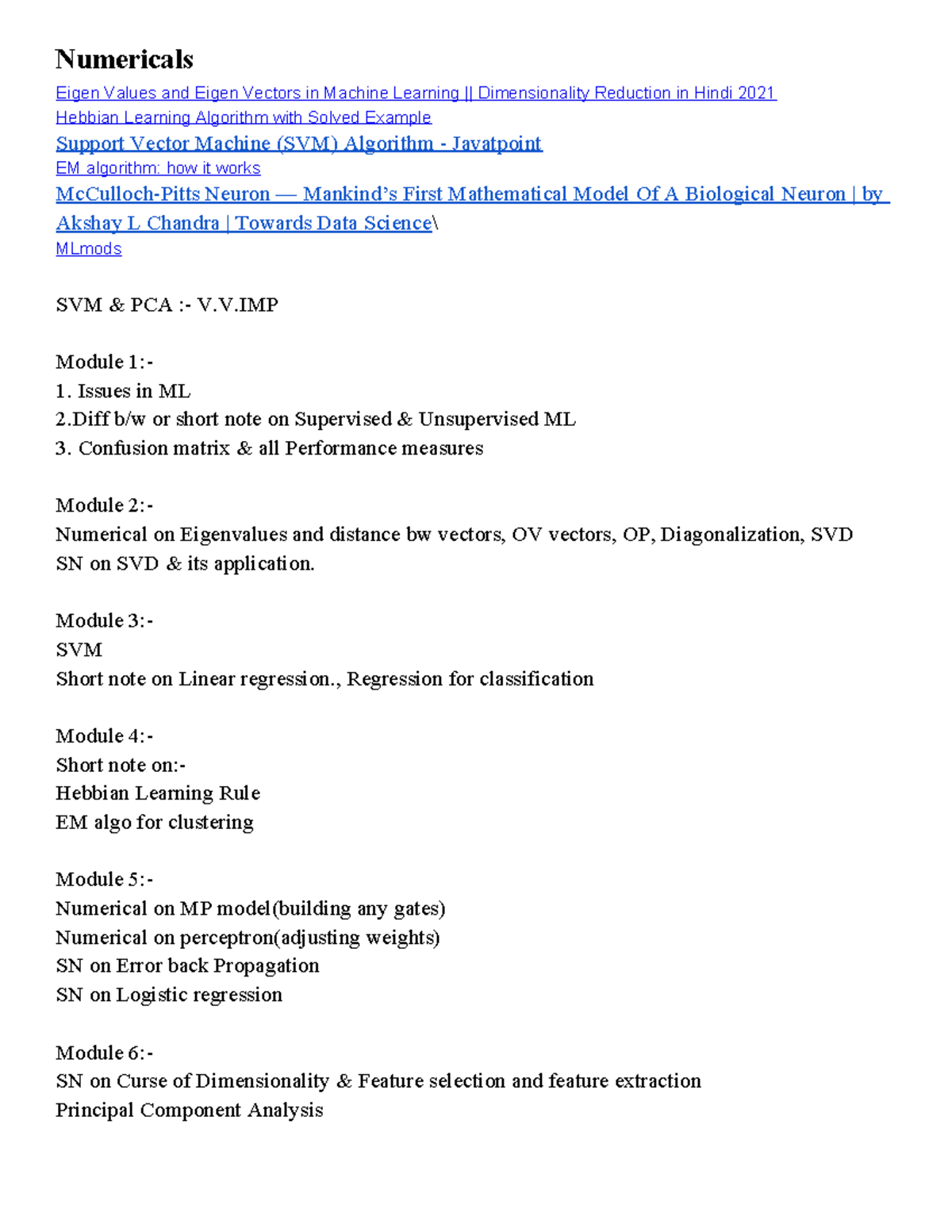 Numericals Imp Qs - Numericals Eigen Values and Eigen Vectors in Machine Learning ...