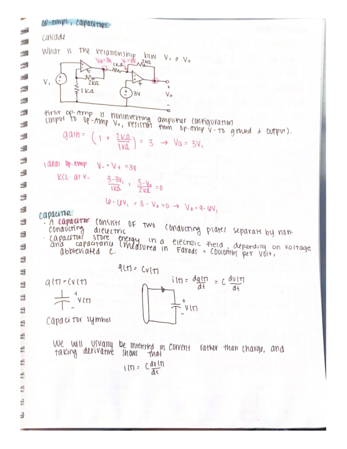 Capacitors and inductors - ENGR21200001 - Studocu