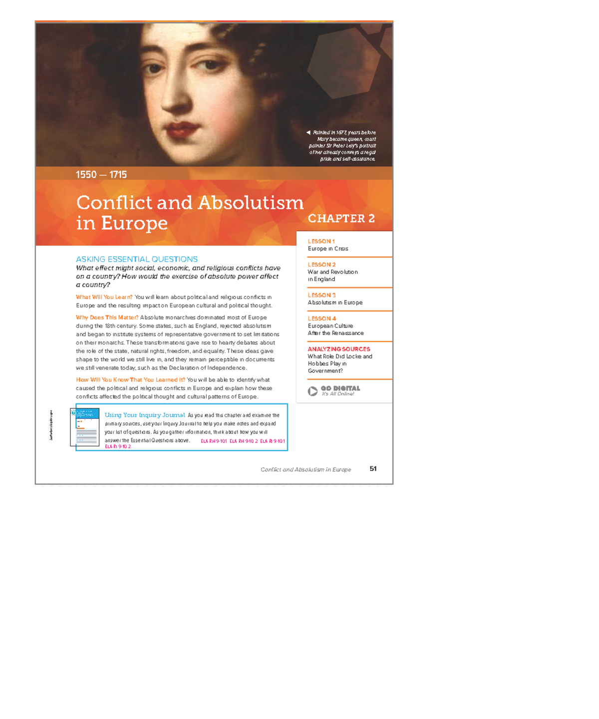 Chapter 2 European Absolutism WH Textbook - It’s All Online! Using Your ...