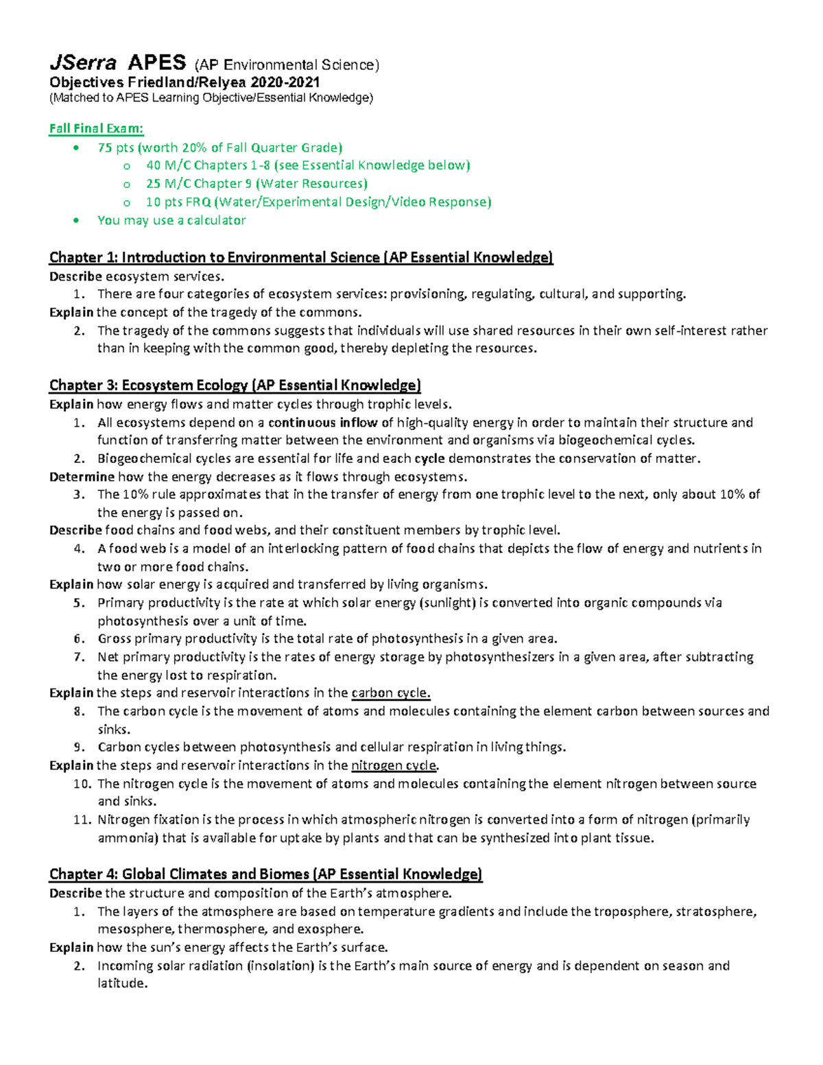 Fall^MFinal^MReview^M 2021 - JSerra APES (AP Environmental Science ...