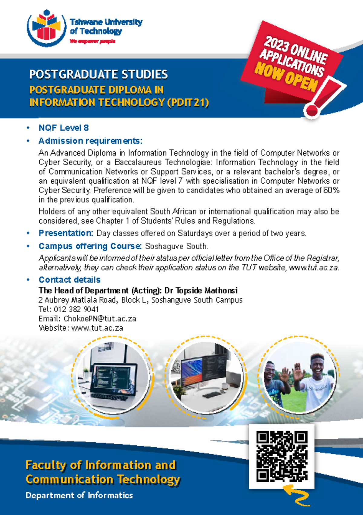 IT - Summary Information Technology - NQF Level 8 Admission ...