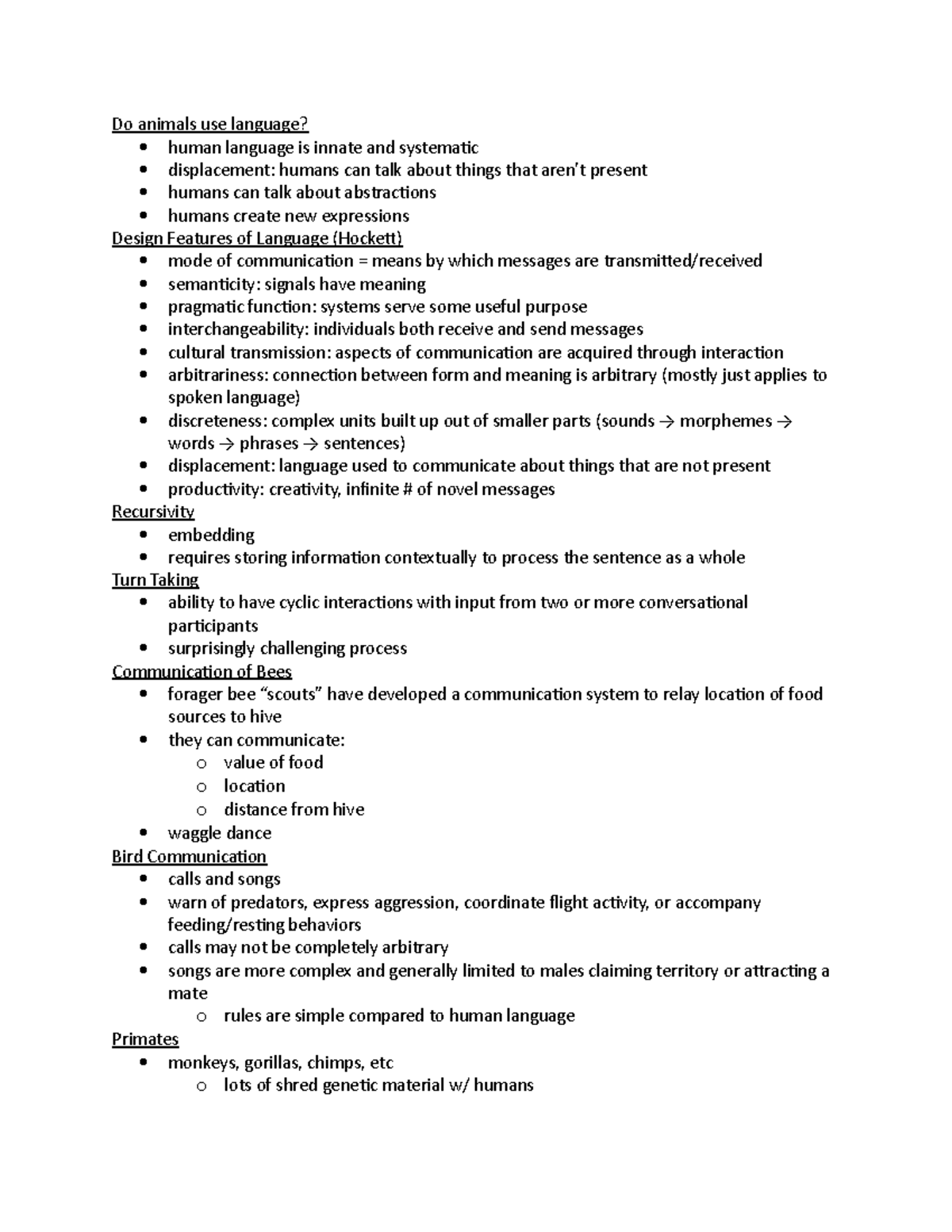 Human vs Animal Communication - Do animals use language? human language ...