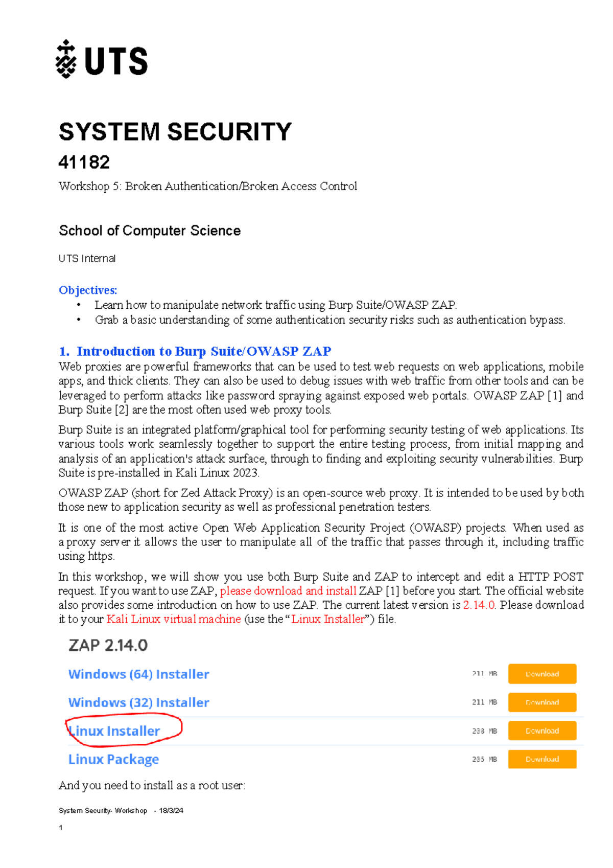 Workshop 5-Authentication flaws-20240318 - System Security- Workshop ...