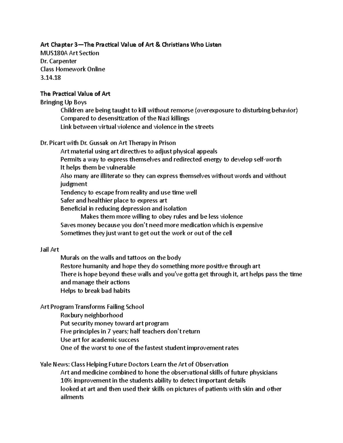 Art Chapter 3—The Practical Value of Art - Art Chapter Practical Value ...