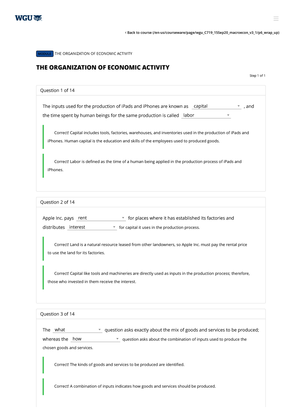 Module 2 practice test questions with - MODULE THE ORGANIZATION OF ...
