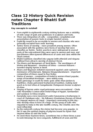 Class 12 History Quick Revision notes Chapter 11 Rebels and the Raj ...