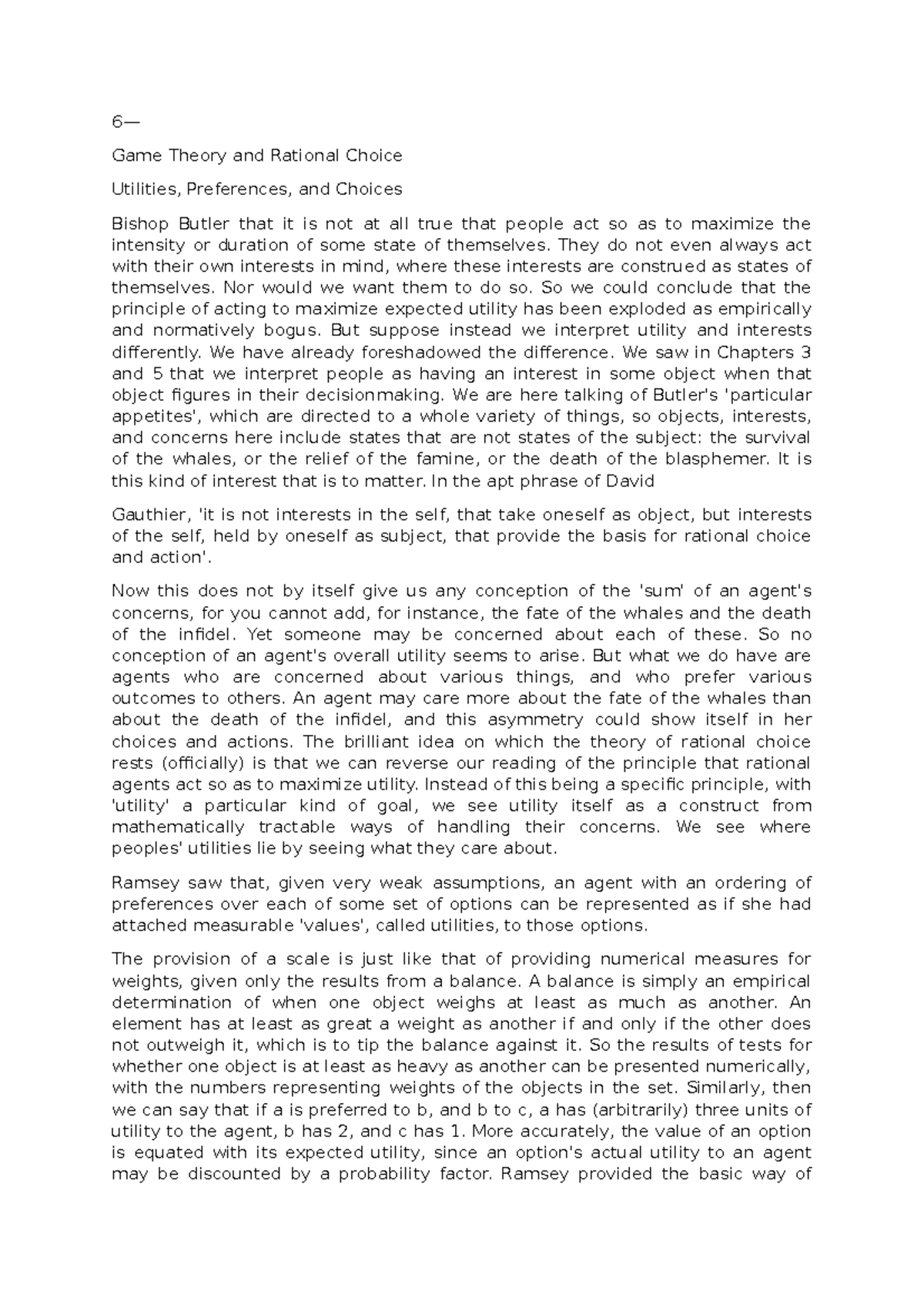 6 - 312312312 - 6— Game Theory and Rational Choice Utilities ...