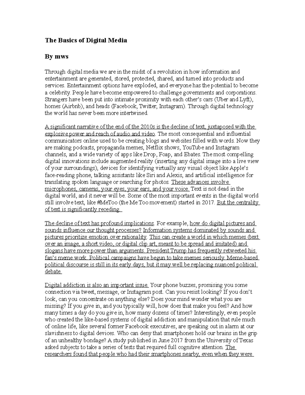 Digital Media-edited -summer 2021 - The Basics of Digital Media By mws ...