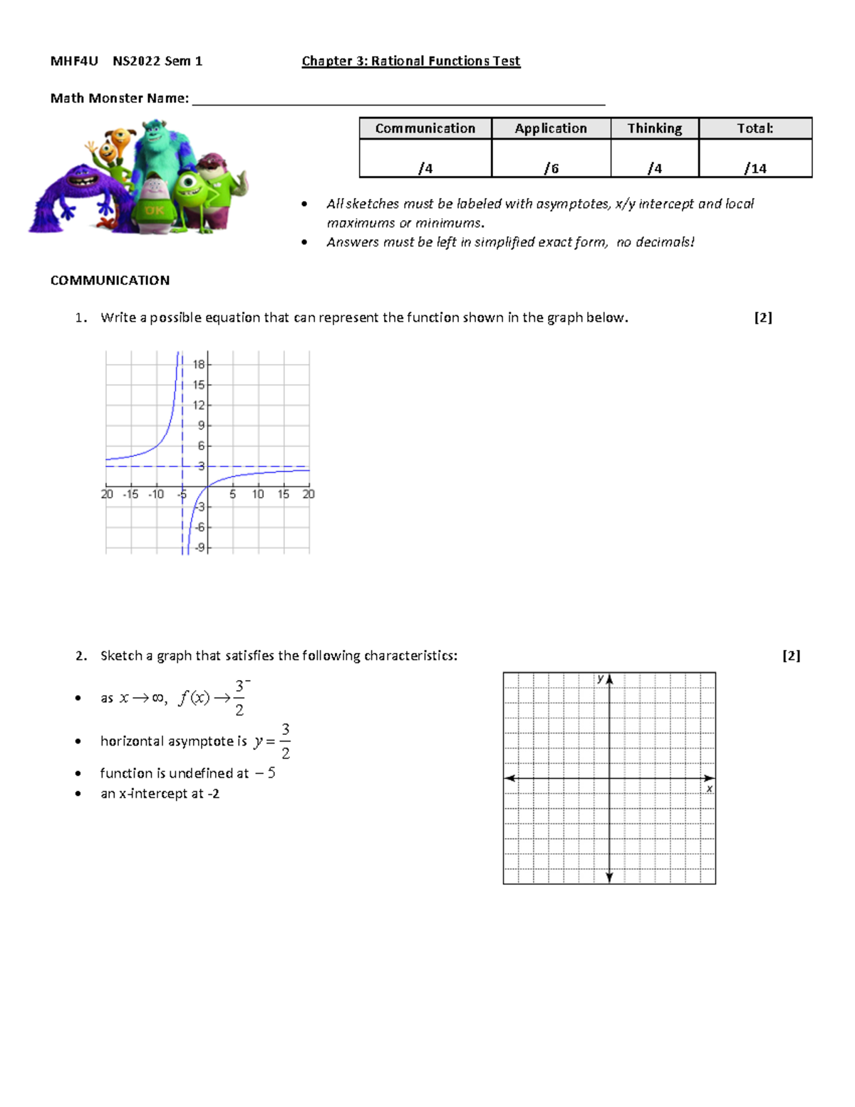 U3 Test NS Sem 1 22 - This was what the unit 3 test looked like for the ...