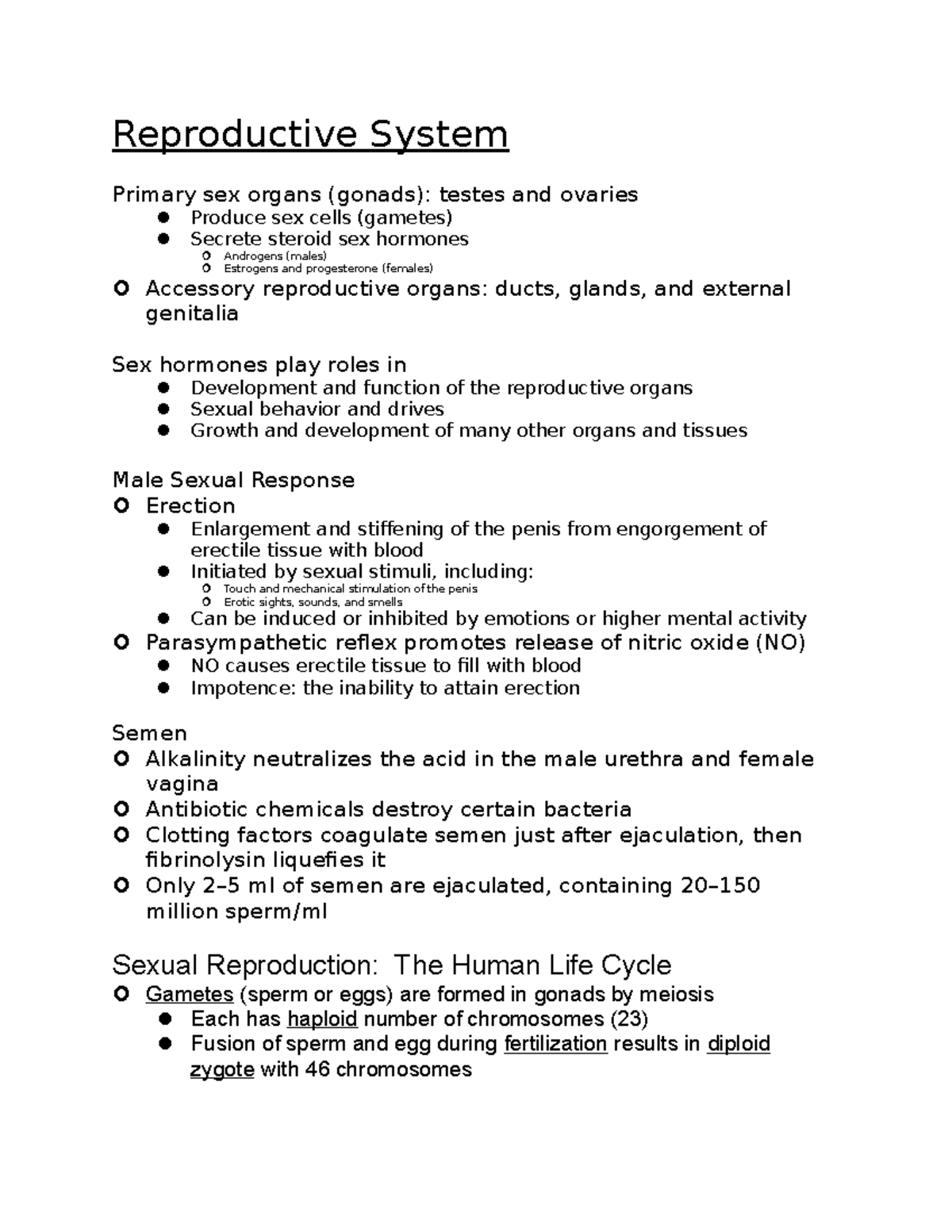 Male Reproductive System - Reproductive System Primary sex organs ...