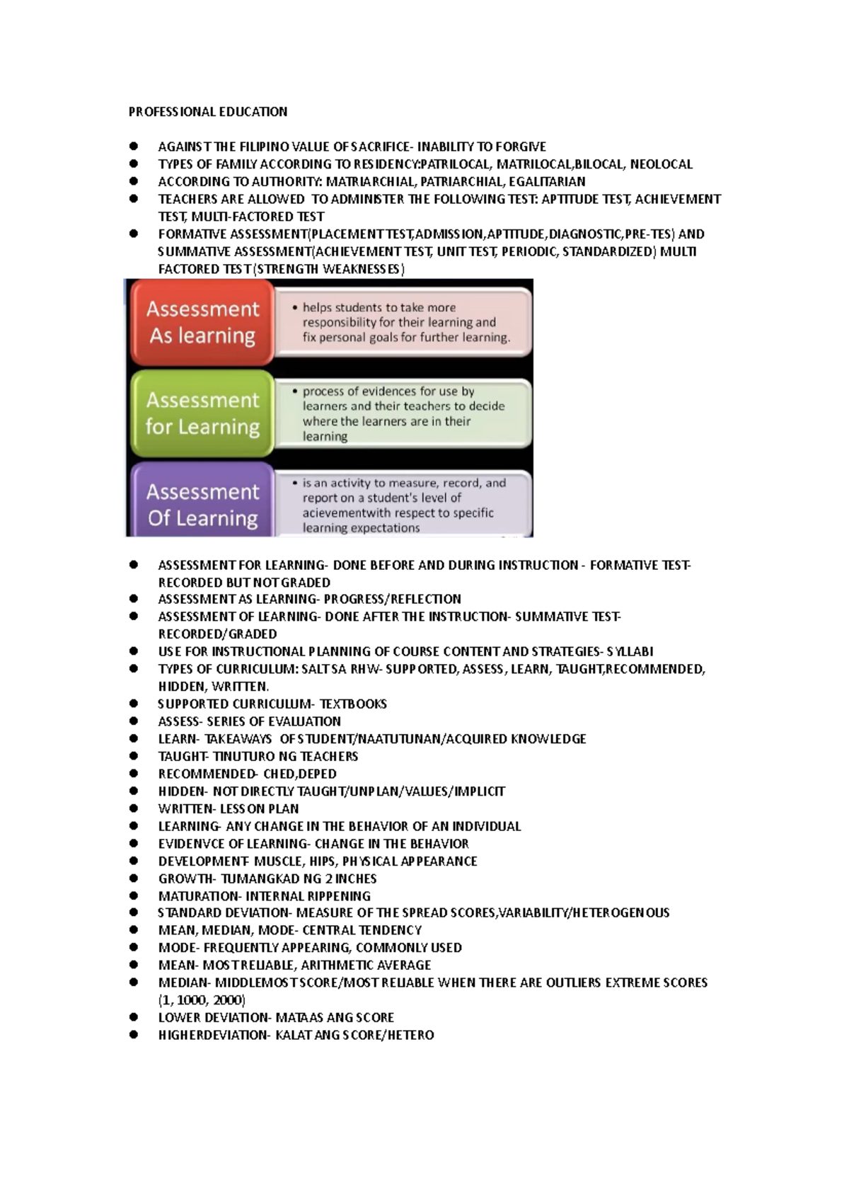 Professional Education Notes - PROFESSIONAL EDUCATION AGAINST THE ...