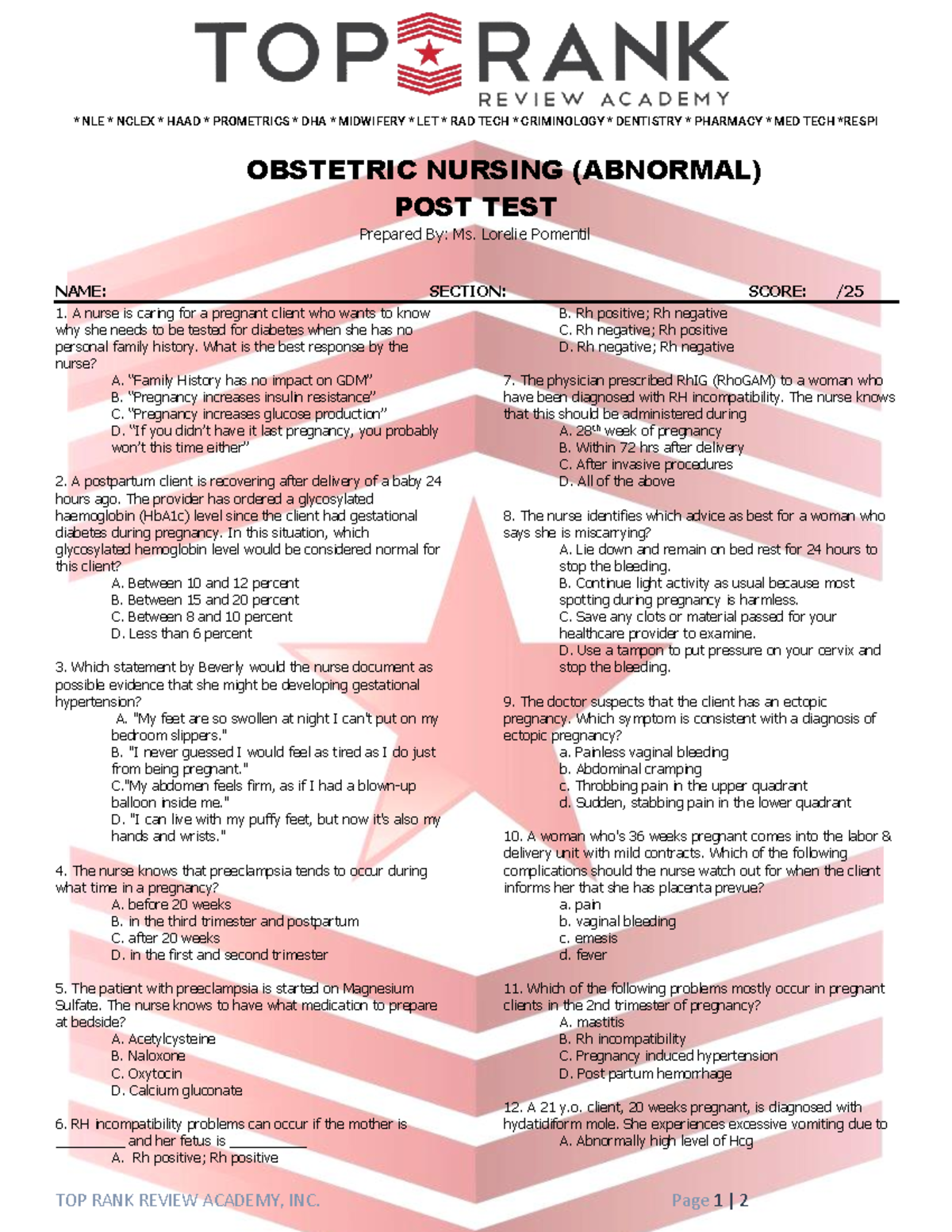 Student-copy-abnormal-ob compress - TOP RANK REVIEW ACADEMY, INC. Page ...