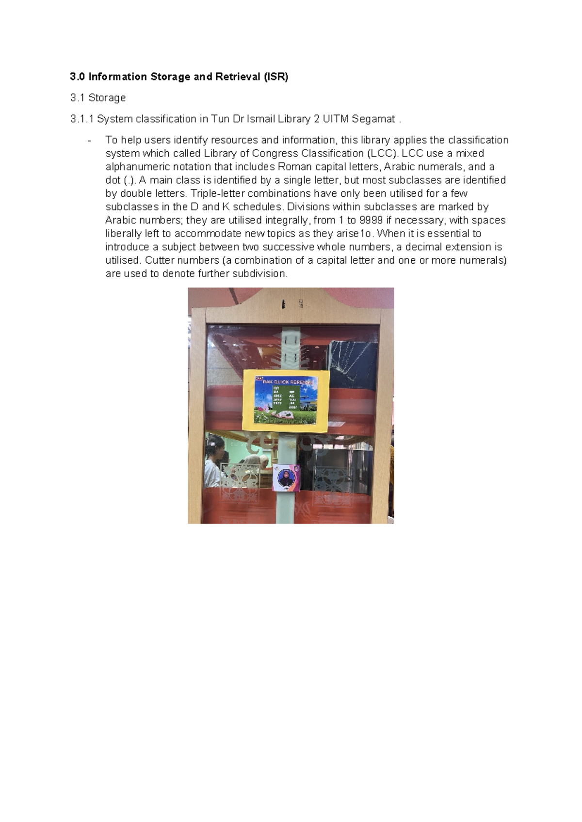 Assignment IMC151 - hshs - 3 Information Storage and Retrieval (ISR) 3 ...