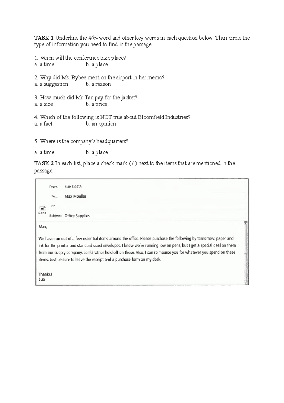 Part 7 - Tips for answering correctly - Detail Question - TASK 1 ...