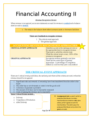 Financial Accounting II Ch 3 - Financial Accounting 2 The Accounting ...