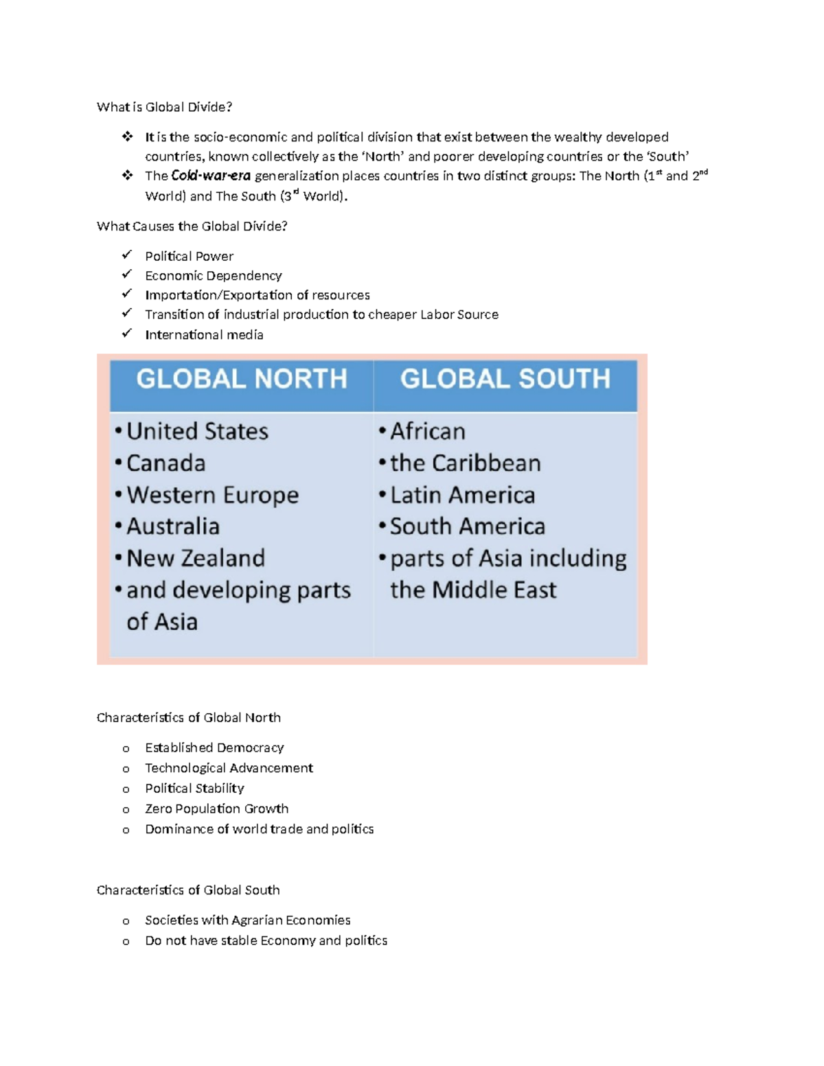 Global Divide - What is Global Divide? It is the socio-economic and ...