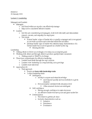 Module 5 Spices Note - Lecture't Spice of life Study Questions what ace ...