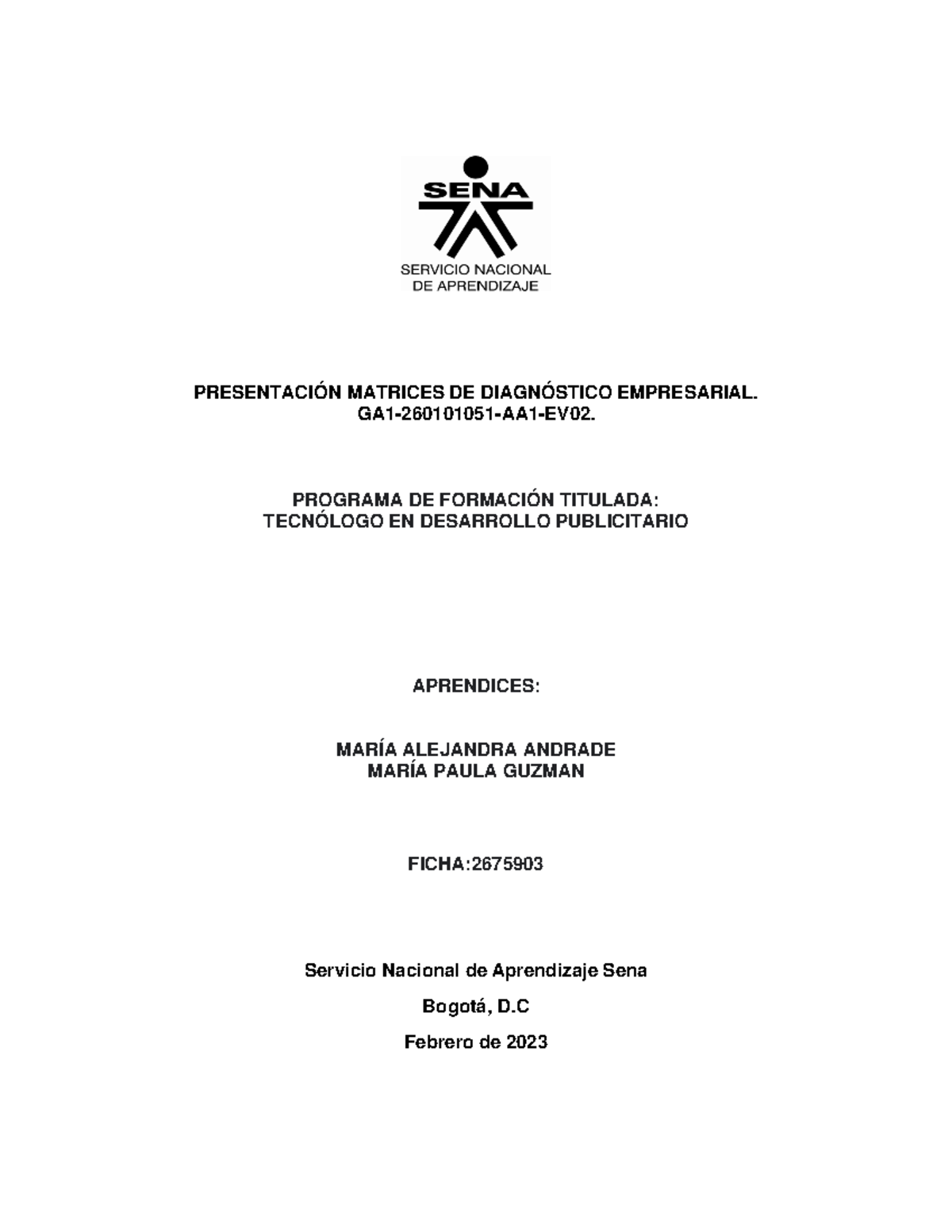 Matrices De Diagnostico Presentación Matrices De Diagnóstico