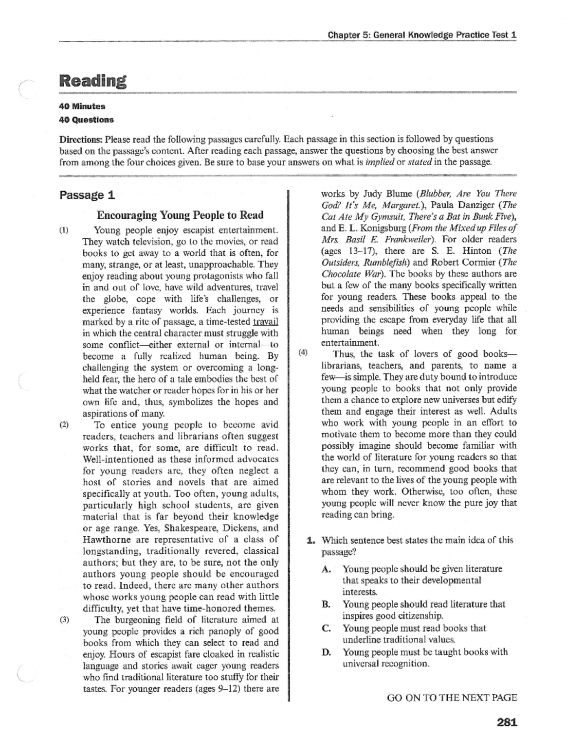 GKT Reading Practice Test 1 - RED 4012 - Studocu