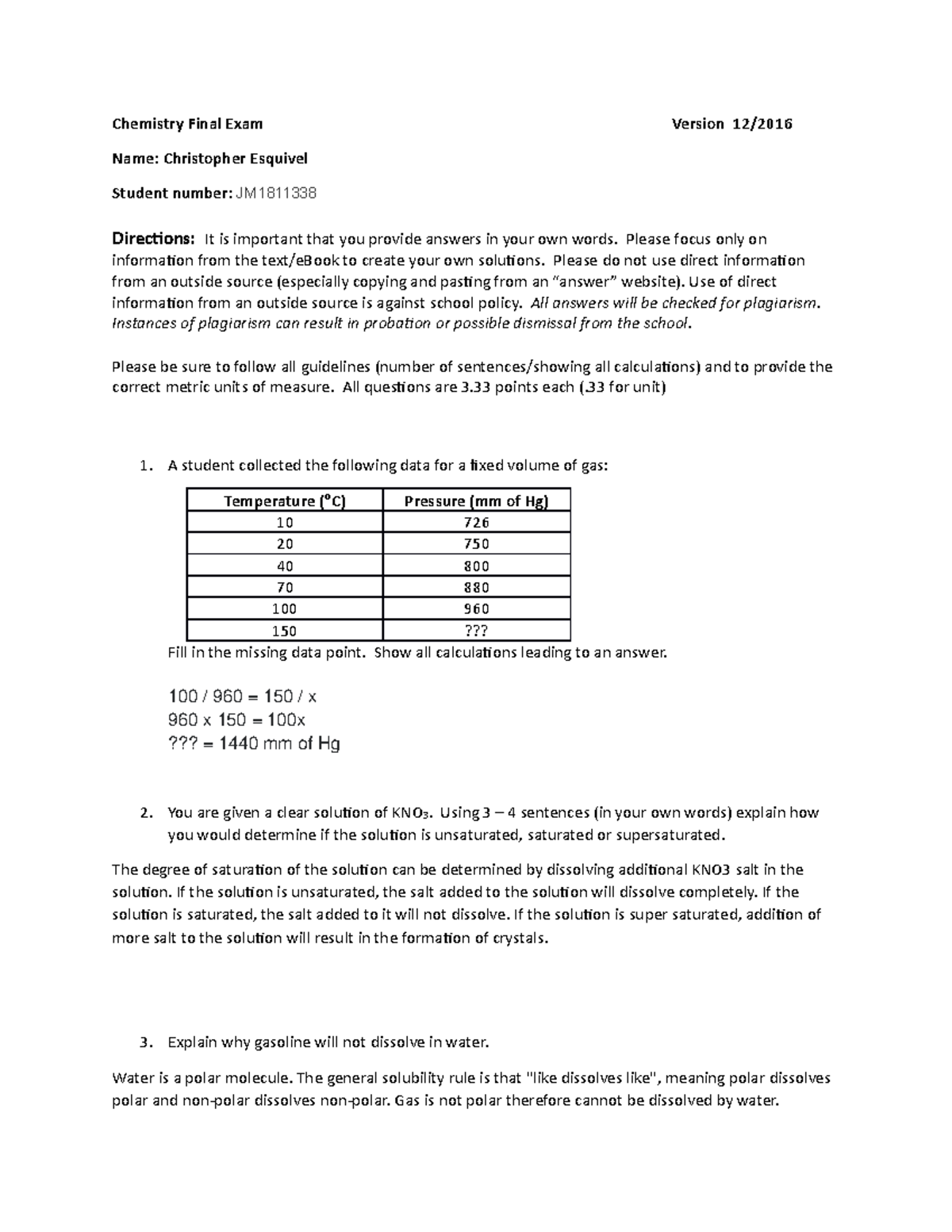 Chemistry Final Exam Student Version Dec 2016 1 .docx - Chemistry Final ...