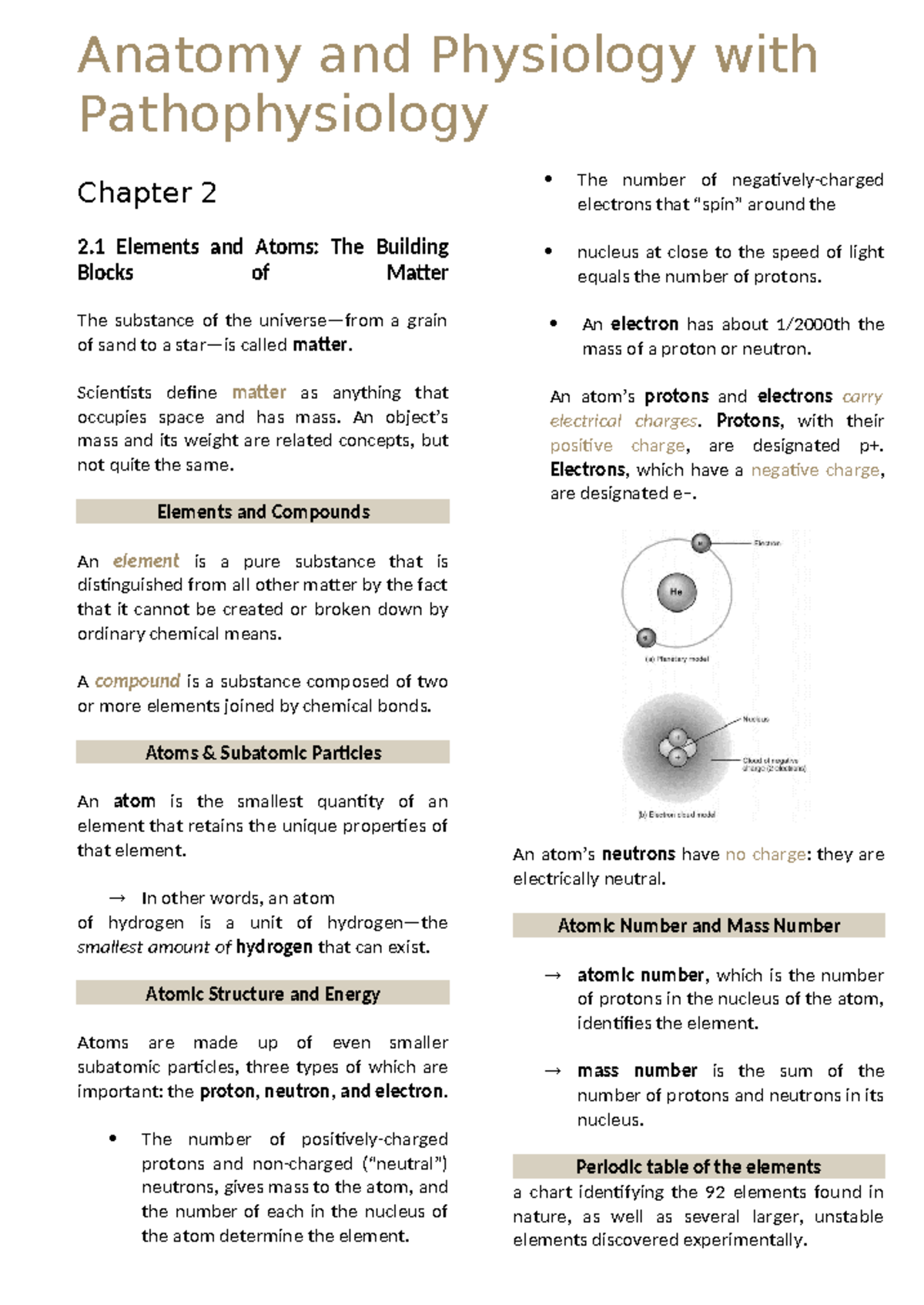 Inbound 868316103115264076 - Pathophysiology Chapter 2 2 Elements and ...