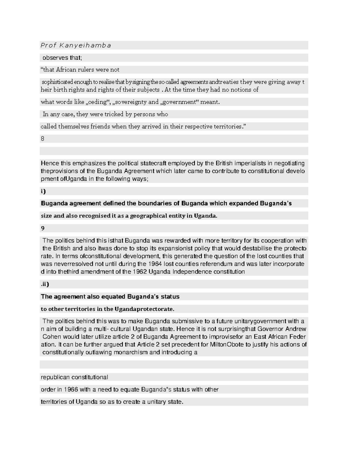 Buganda Agreement 1900: How it influenced constitutional development ...