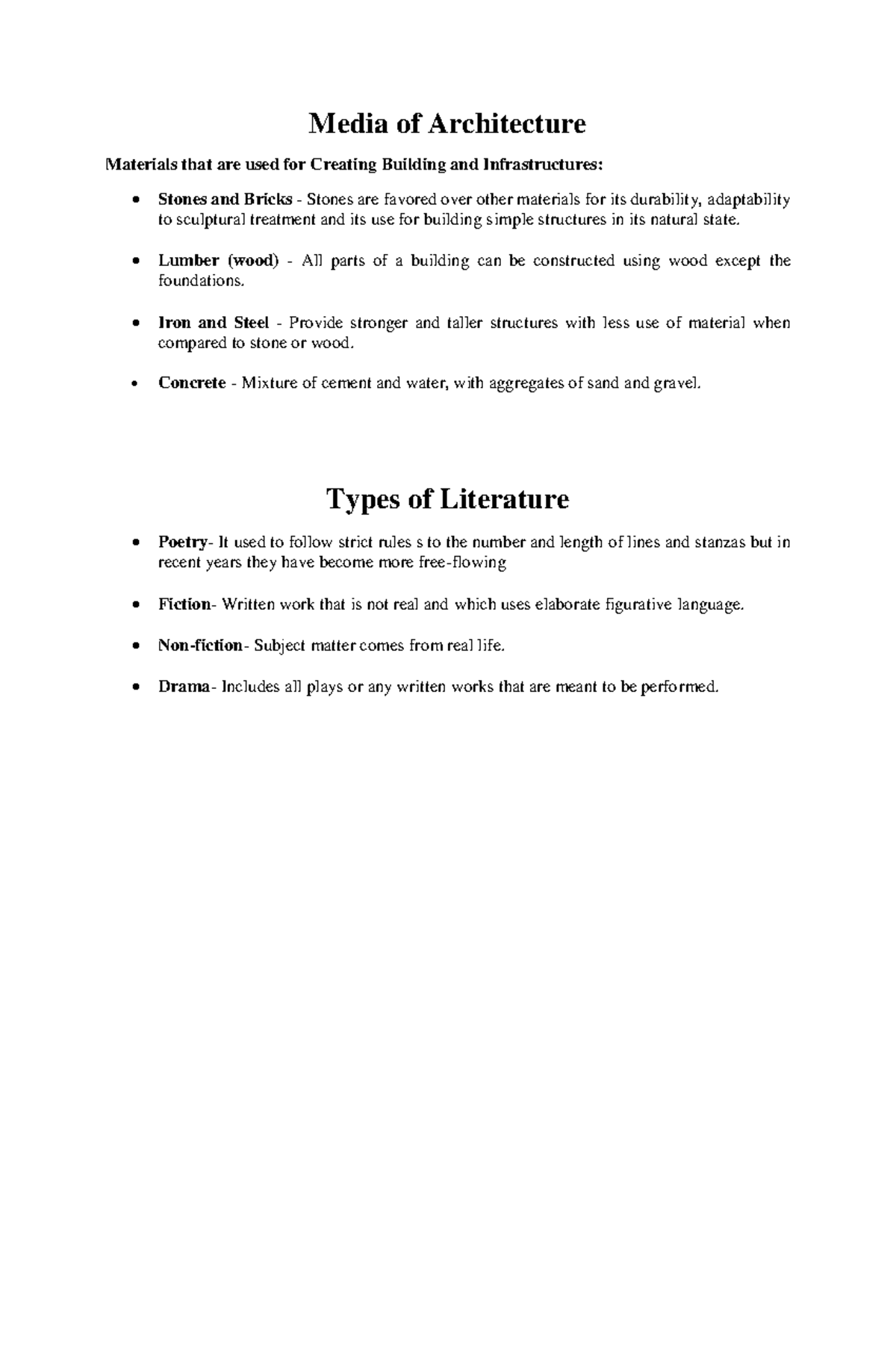 Medium of Architecture and Types of Literature - Media of Architecture ...