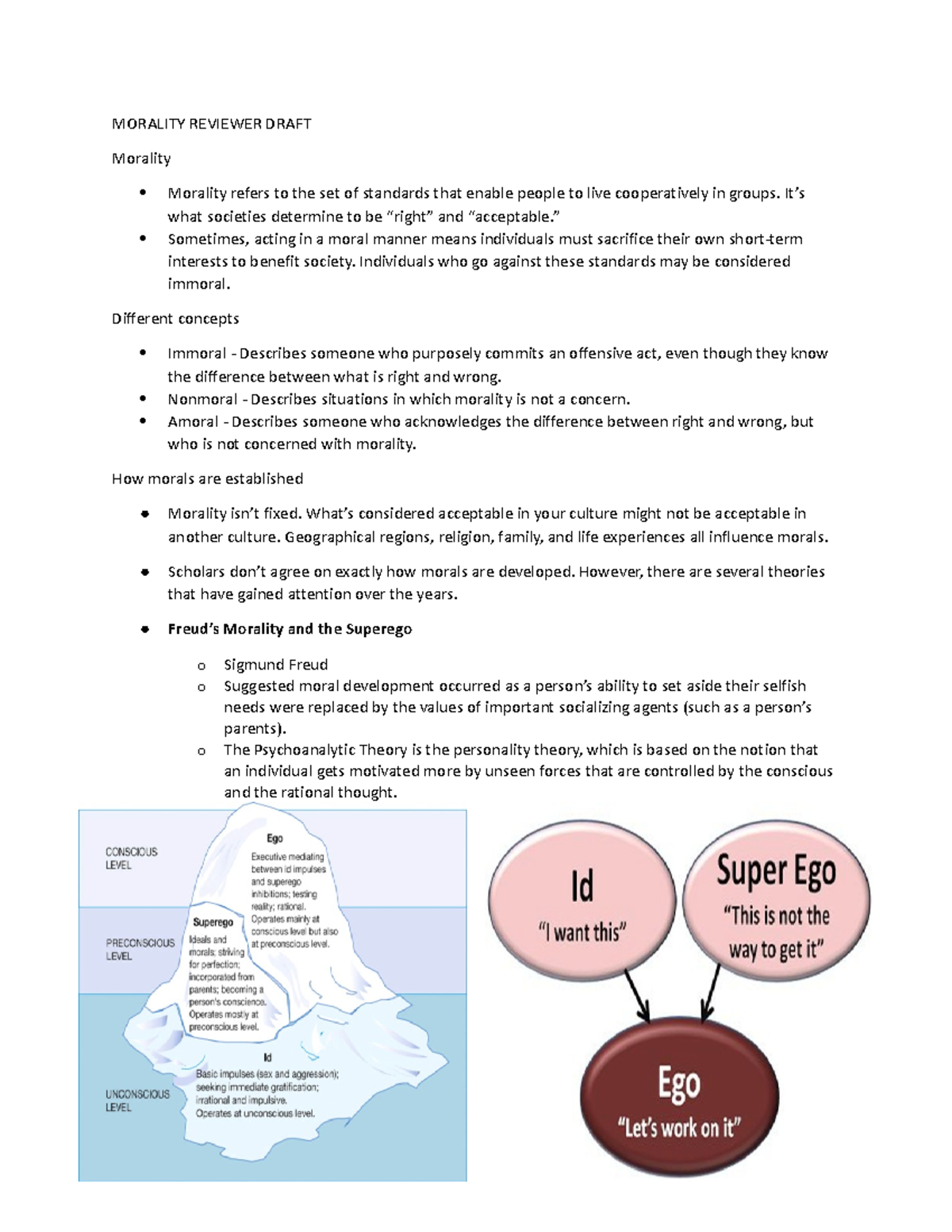 Morality Reviewer Draft Morality Reviewer Draft Morality Morality