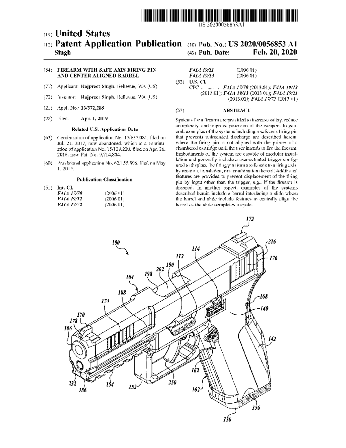 US202000 56853 A1 - Patent - IN US 20200056853A (19) United States (12 ...