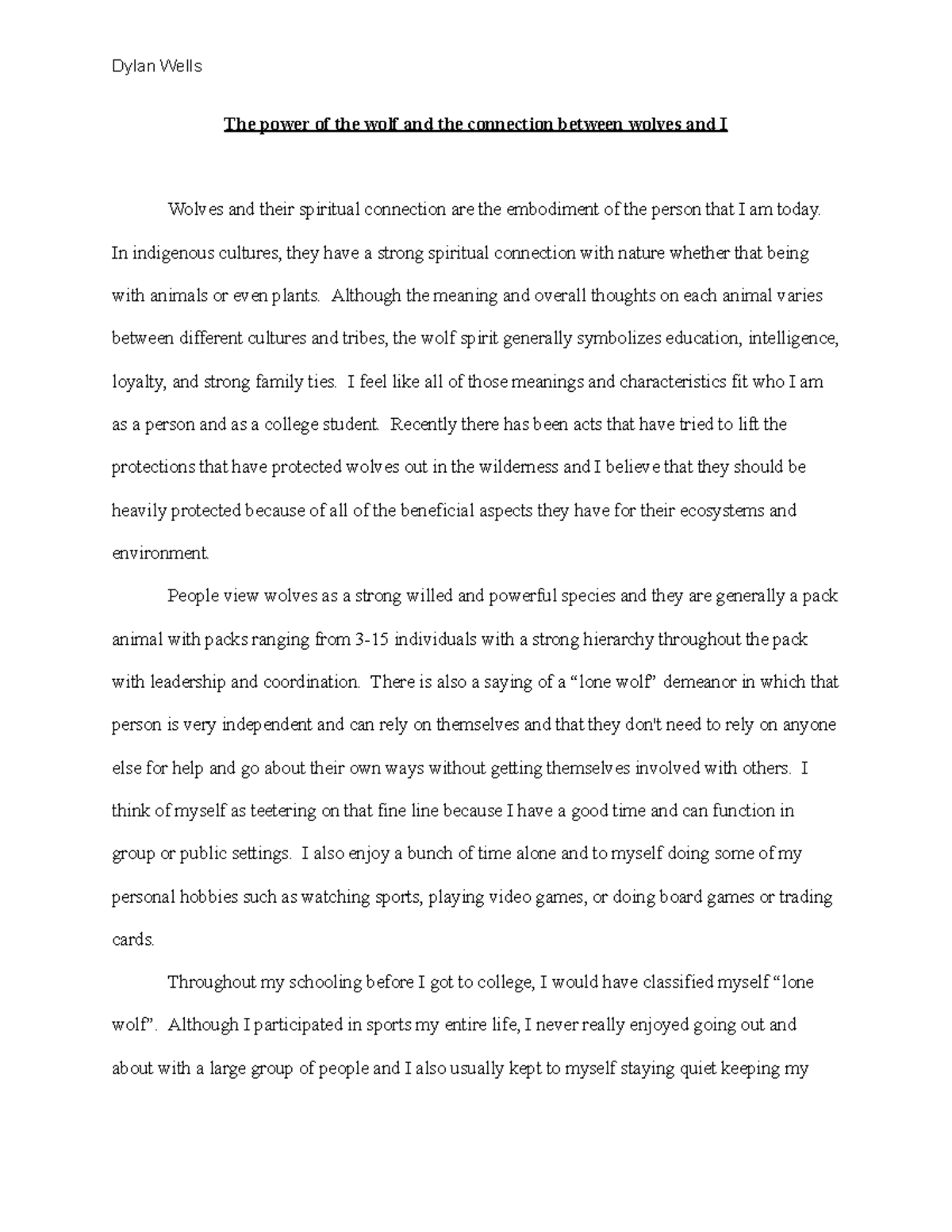 Animal Ethnography (Wolves) - The power of the wolf and the connection ...