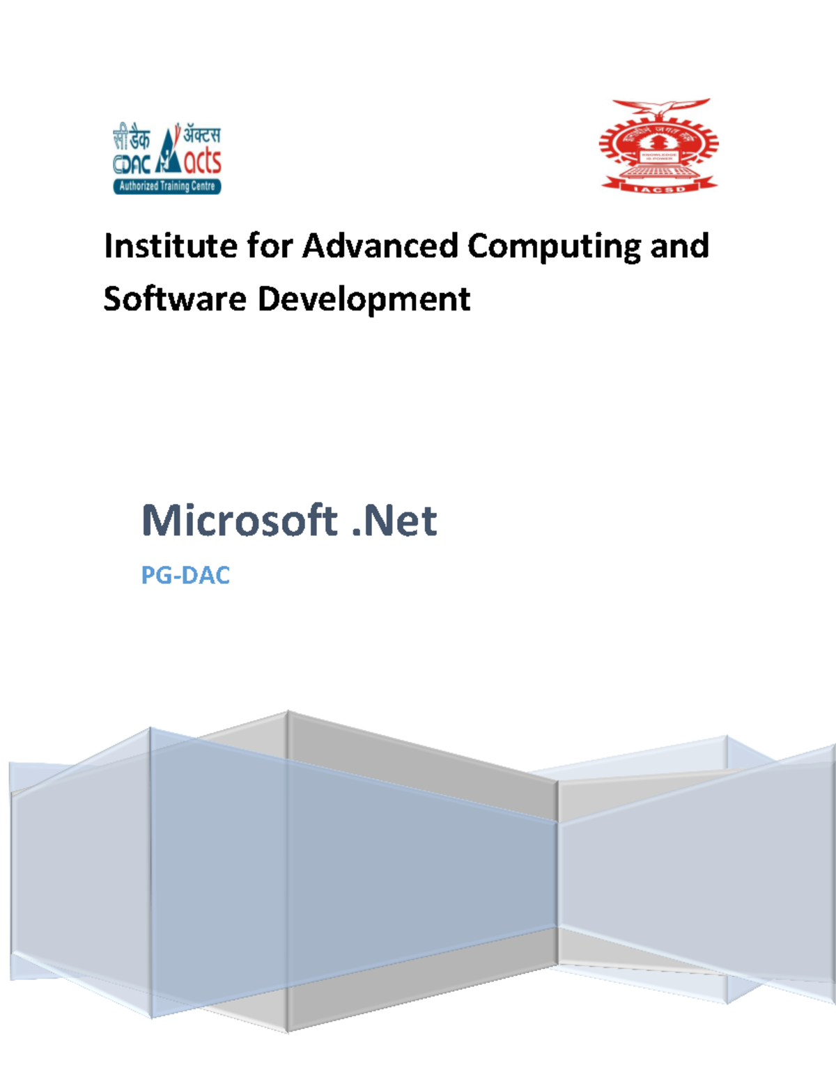 Dot Net Notes - Institute for Advanced Computing and Software ...