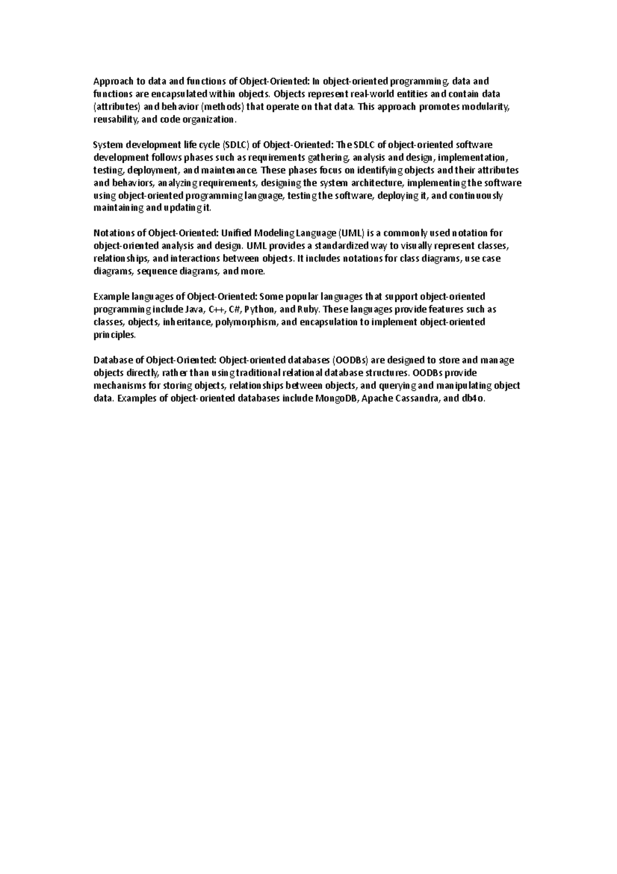 1.5 PHAM PHU KIET 21BOIT01 - Approach to data and functions of Object-Oriented: In object ...