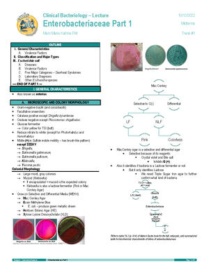 Gram-Negative Bacilli and Coccobacilli Mac Conkey Negative, Oxidase ...