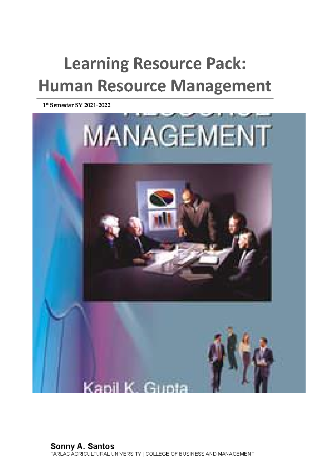 Learning Resource Pack (Human Resource Management) - Santos TARLAC ...