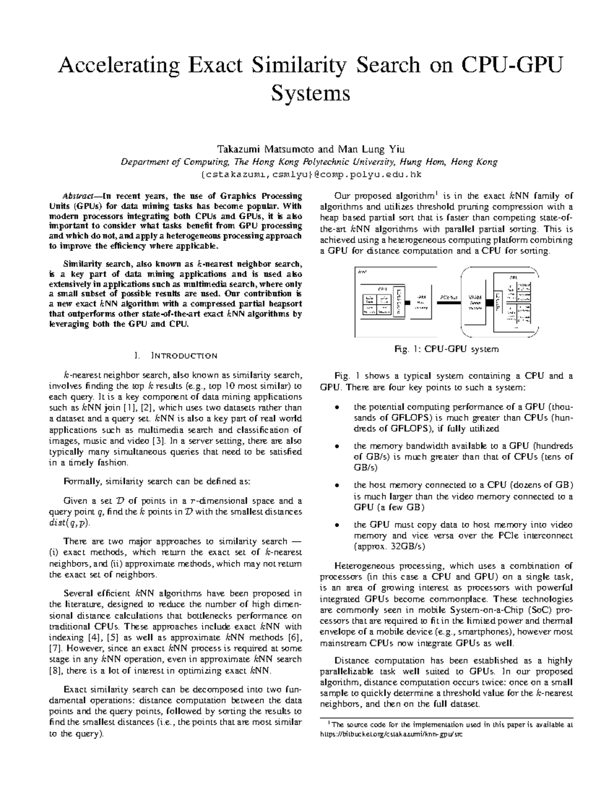 ICDM15 gpu - Awesome - Accelerating Exact Similarity Search on CPU-GPU Systems Takazumi ...
