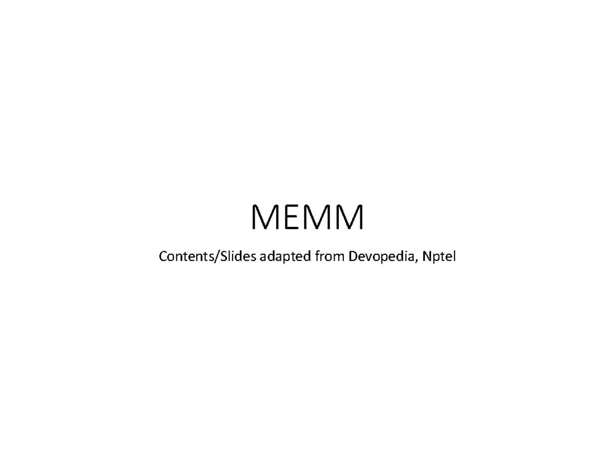 NLP- Lecture 7 - MEMM - mll - MEMM Contents/Slides adapted from ...
