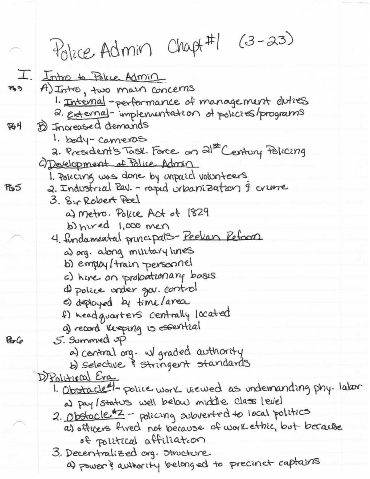 Police Admin Chapter 1 - Lecture notes chapt 1 - CRIJ 4351 - Studocu