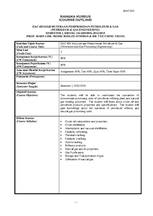 Chemistry SK025 notes - Chemical Engineering - Studocu