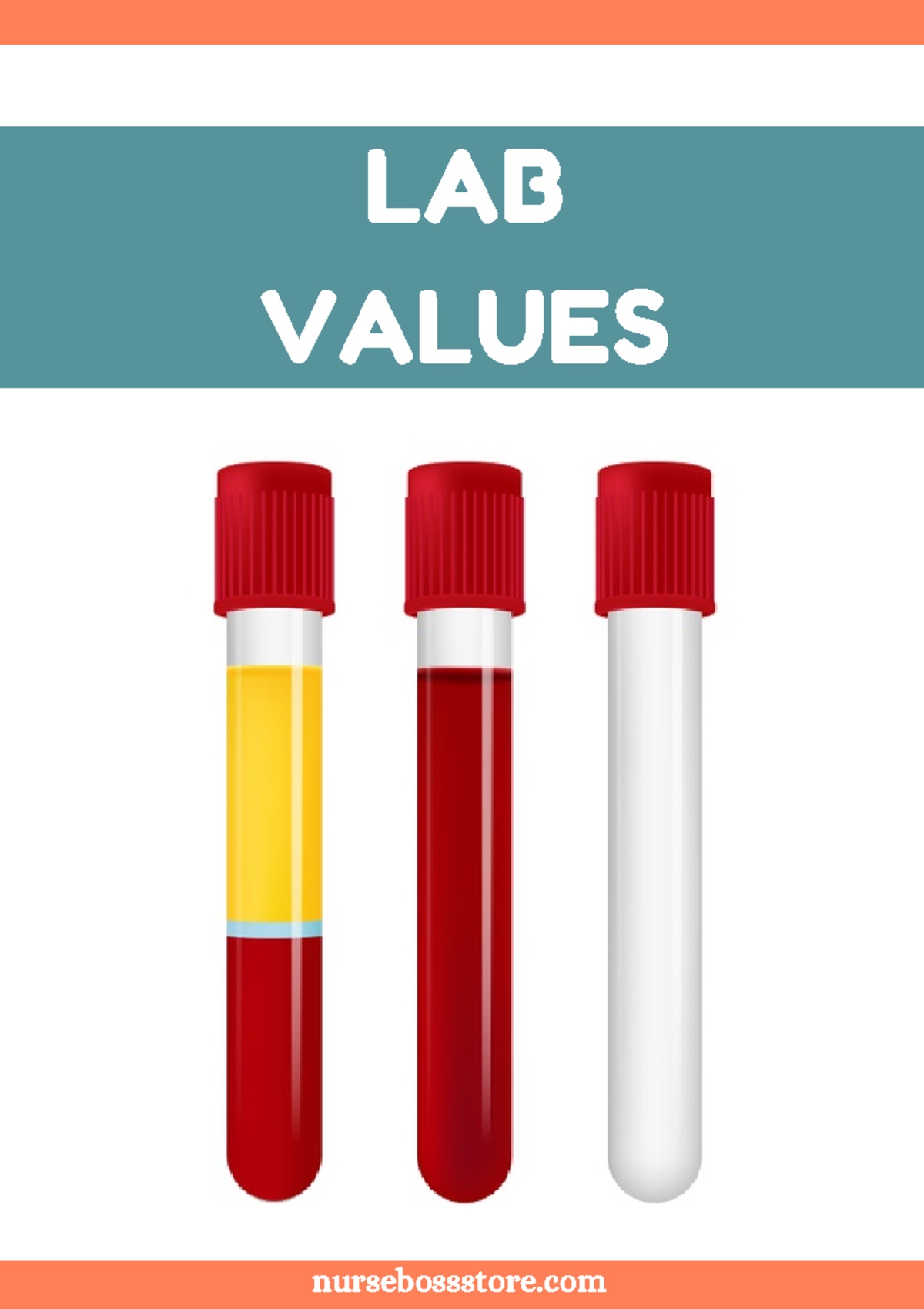 LAB Values - Pharmacology - LAB VALUES nursebossstore WBC: 5,000-10 ...