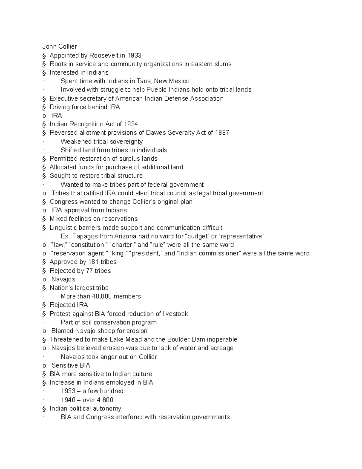 History note 109* - These are my details notes for this class. - John ...