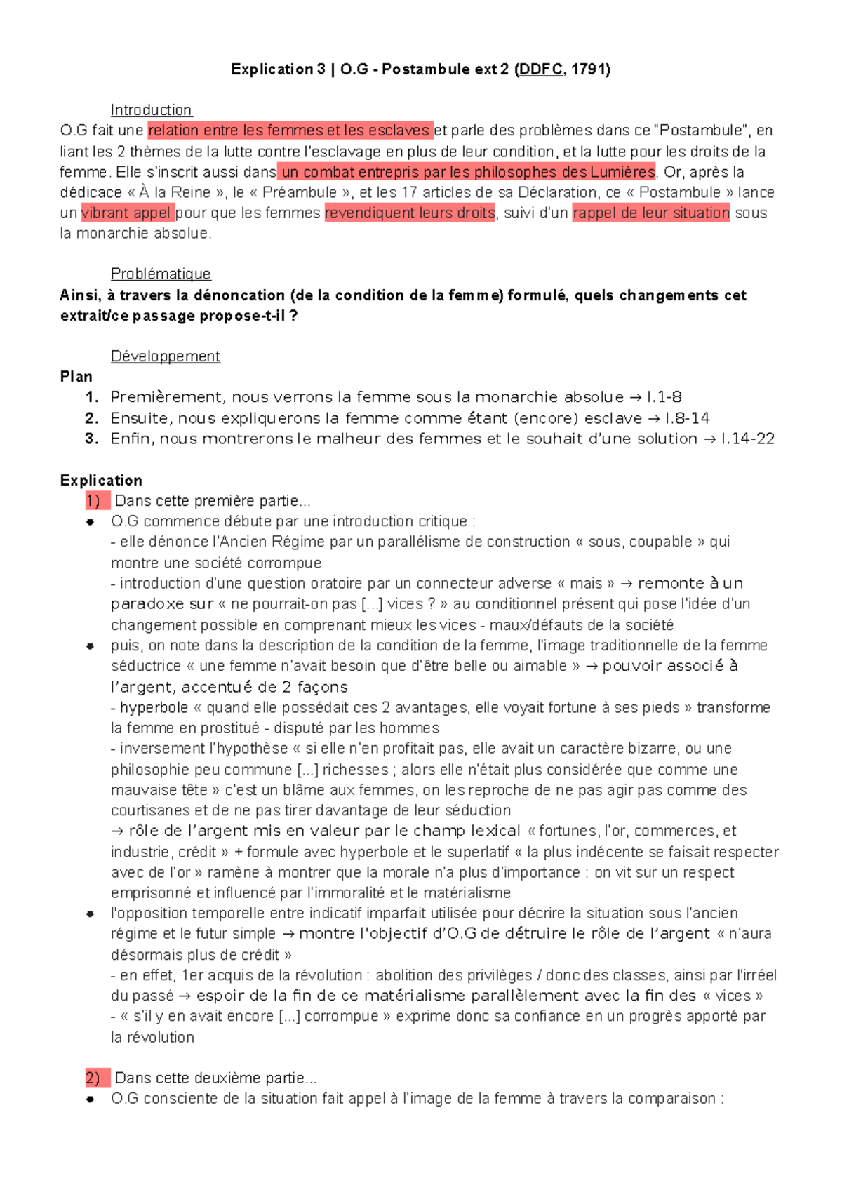 FR1 E3 OG postambule 2 DDFC - Explication 3 | O - Postambule ext 2 ...